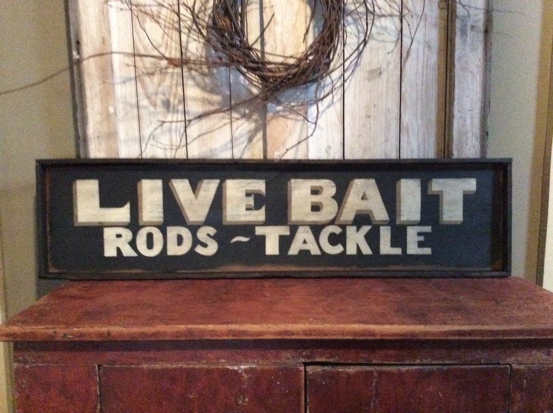 Live Bait Sign - Etsy