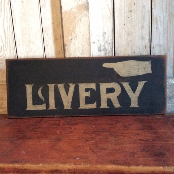 Livery Sign - Etsy