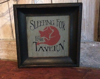 Fox Tavern Sign - Etsy