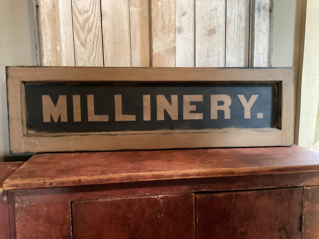 Millinery Sign - Etsy