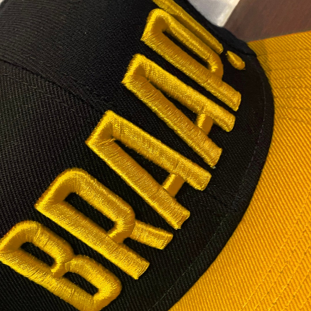 MX BRAAP! Gold Embroidered 3D Puff Snapback Hat, Dad Gift, Motocross ...