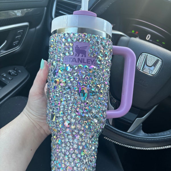 Purple Sparkly Stanley Cup - Etsy