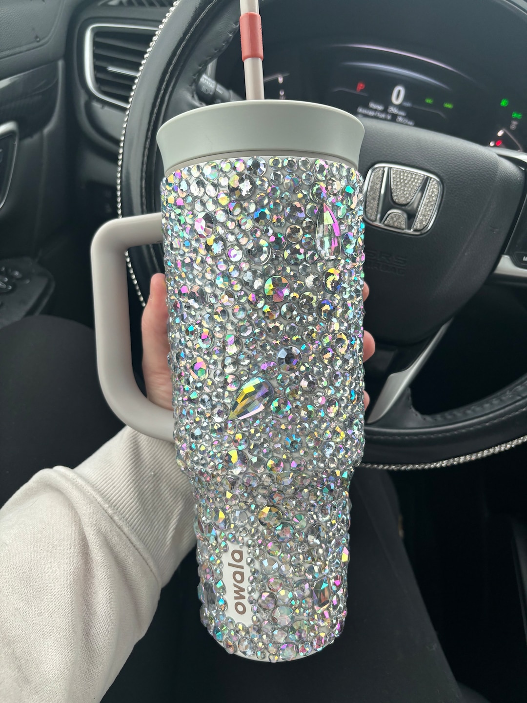 Custom Rhinestone Owala Tumbler: Crystal Insulated Cup, 40oz - Etsy