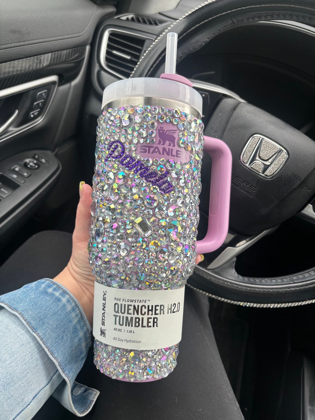 Personalized Rhinestone Stanley. Crystal Insulated Stanley Cup. 40oz ...