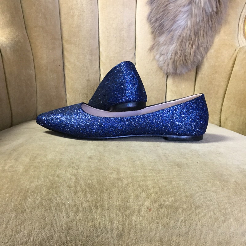 Blue Flat Shoes - Etsy
