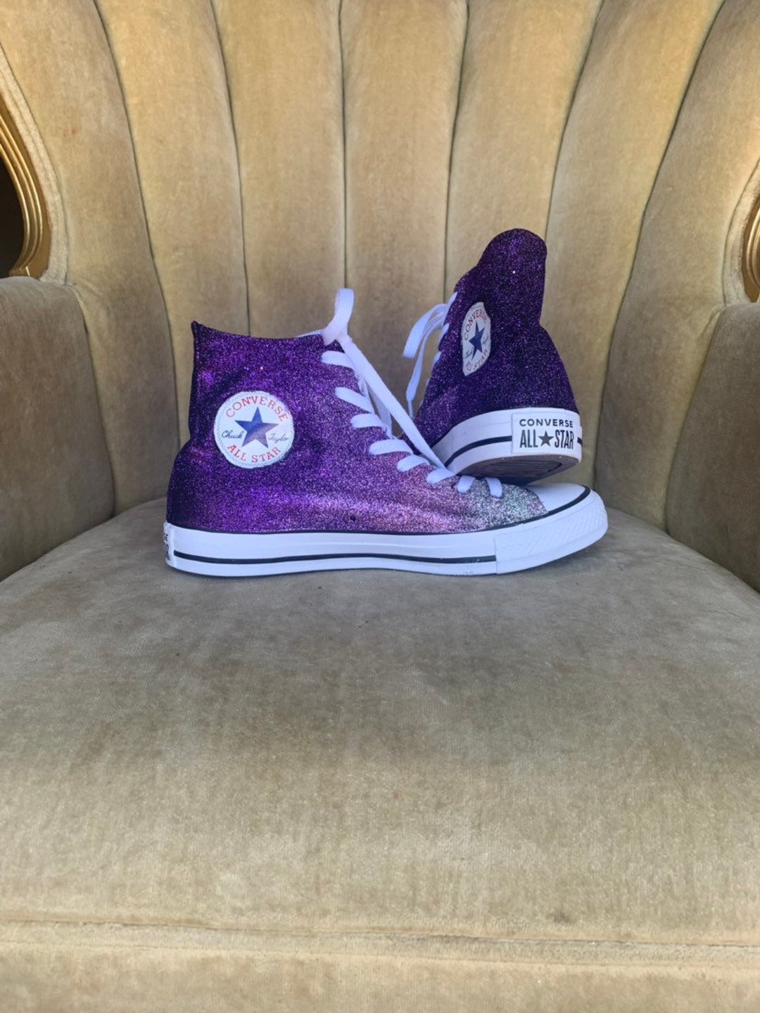 Purple Ombre Converse All Stars. - Etsy