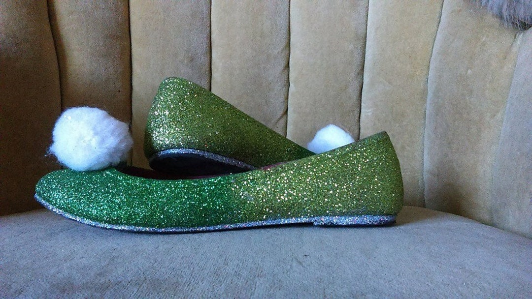 Tinker Bell Inspired Ballet Flats. Fairy Shoes. Sizes 5.5-11. - Etsy