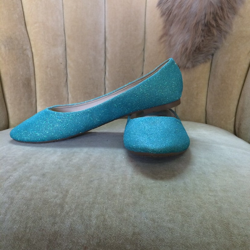 Blue Ballet Flats - Etsy