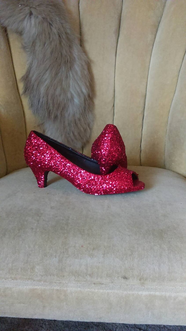 Ruby red glitter high heels. Red heels.Bridal shoes. Sizes | Etsy
