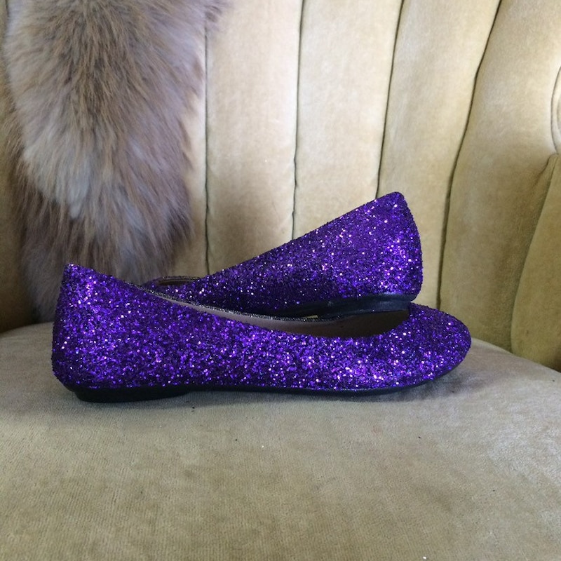Purple Flat Shoes - Etsy