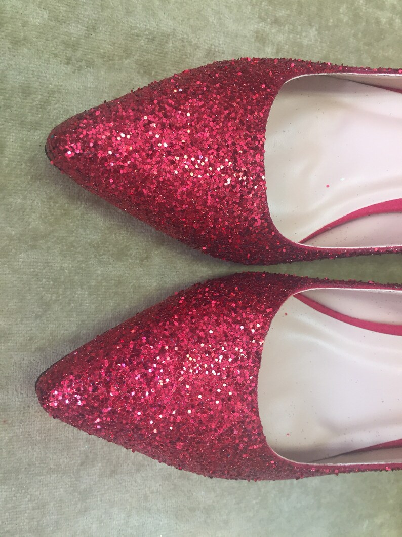 Glitter high heels. Red high heels . Bridal shoes. Sizes | Etsy