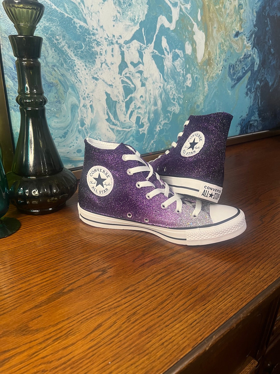 Purple Ombre Converse All Stars. - Etsy