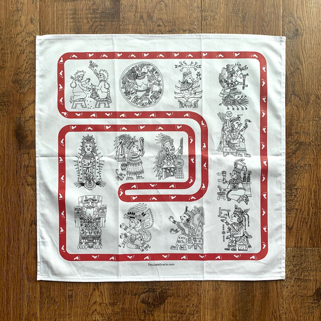 Goddess Wheel Altar Cloth La Rueda De Diosas Aztec Goddesses Native ...