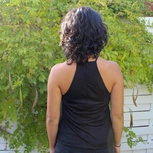 Bee Screen Printed Women's High Neck Tank Top Black - Etsy