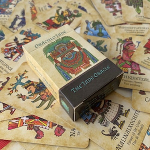 Mini Jade Oracle Deck and Booklet Aztec Art Aztec Mythology ...