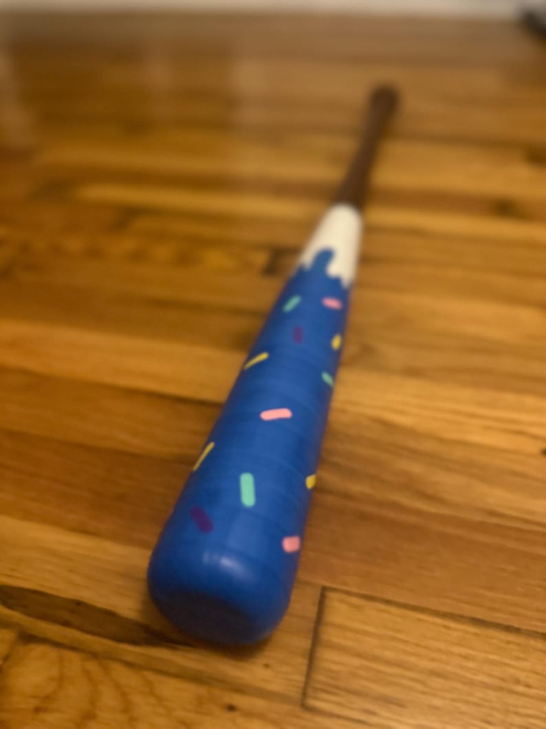 ICE CREAM Drip-blue- Wrapped Plastic Baseball Bat - Fast Shipping! - Etsy