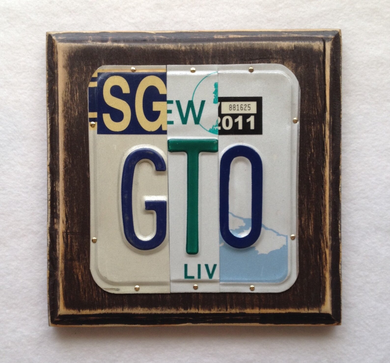 GTO License Plate Art Pontiac GTO Sign Christmas Gift | Etsy