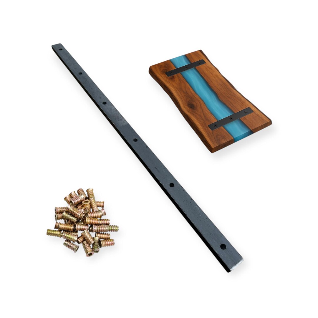 Hidden Support Bracing, Hidden Bracket, Stiffener Brace, Live Edge Wood ...