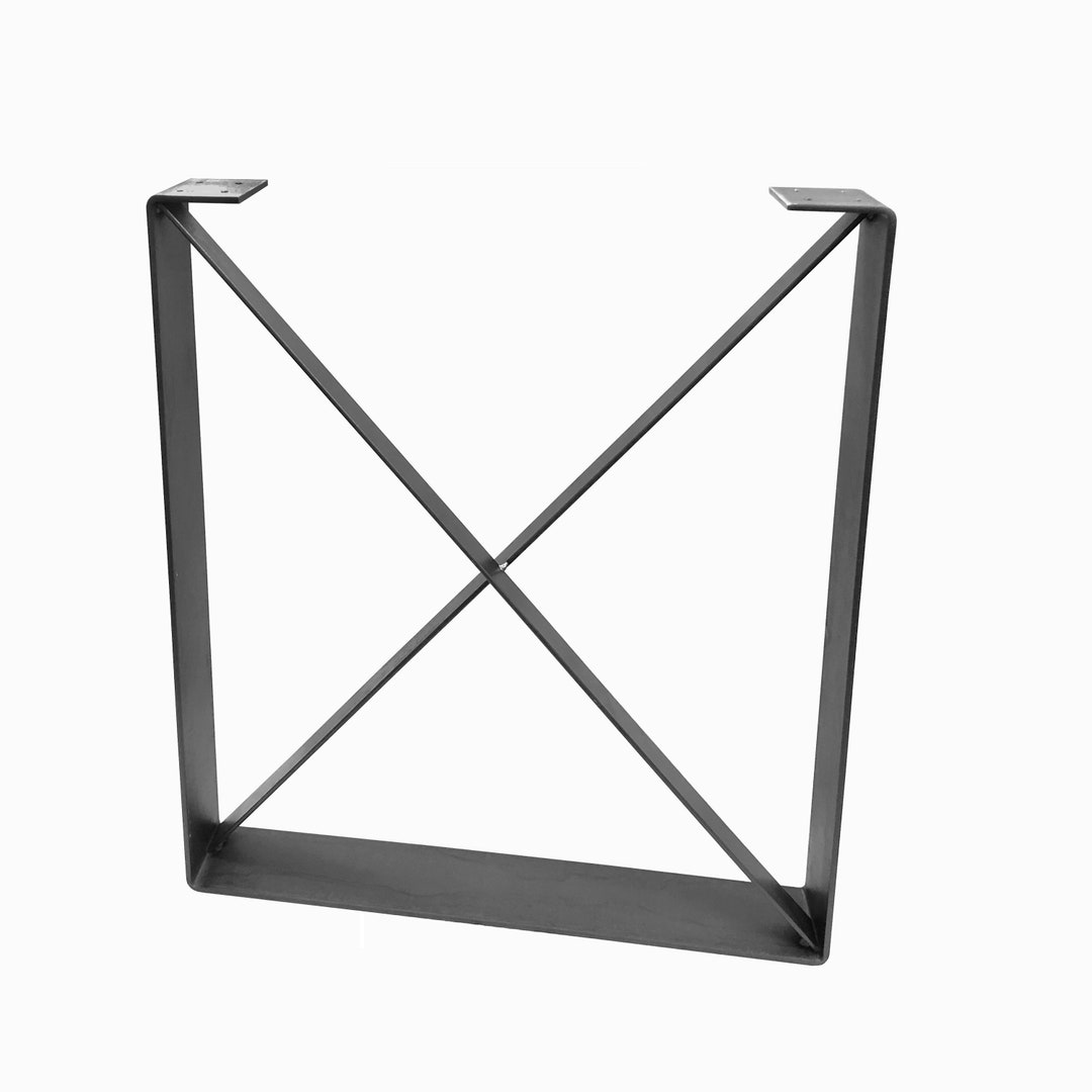 U Shape River Table Leg With Bracing, Desk Leg, Coffee Table Leg ...