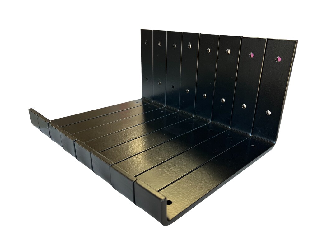 8 Pack 9 Length Powder Coat Black Brackets C100 - Etsy