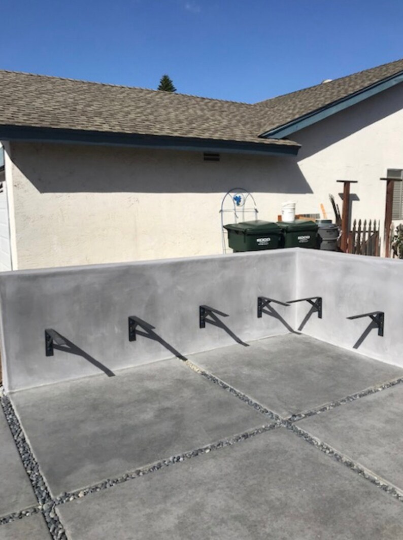 Heavy Duty Bench Bracket Floating Bench Metal Legs Patio - Etsy