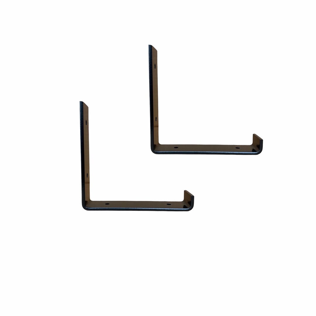 2 Pack - Hook Shelf Brackets, J Bracket, Shelf Bracket, Floating Shelf ...