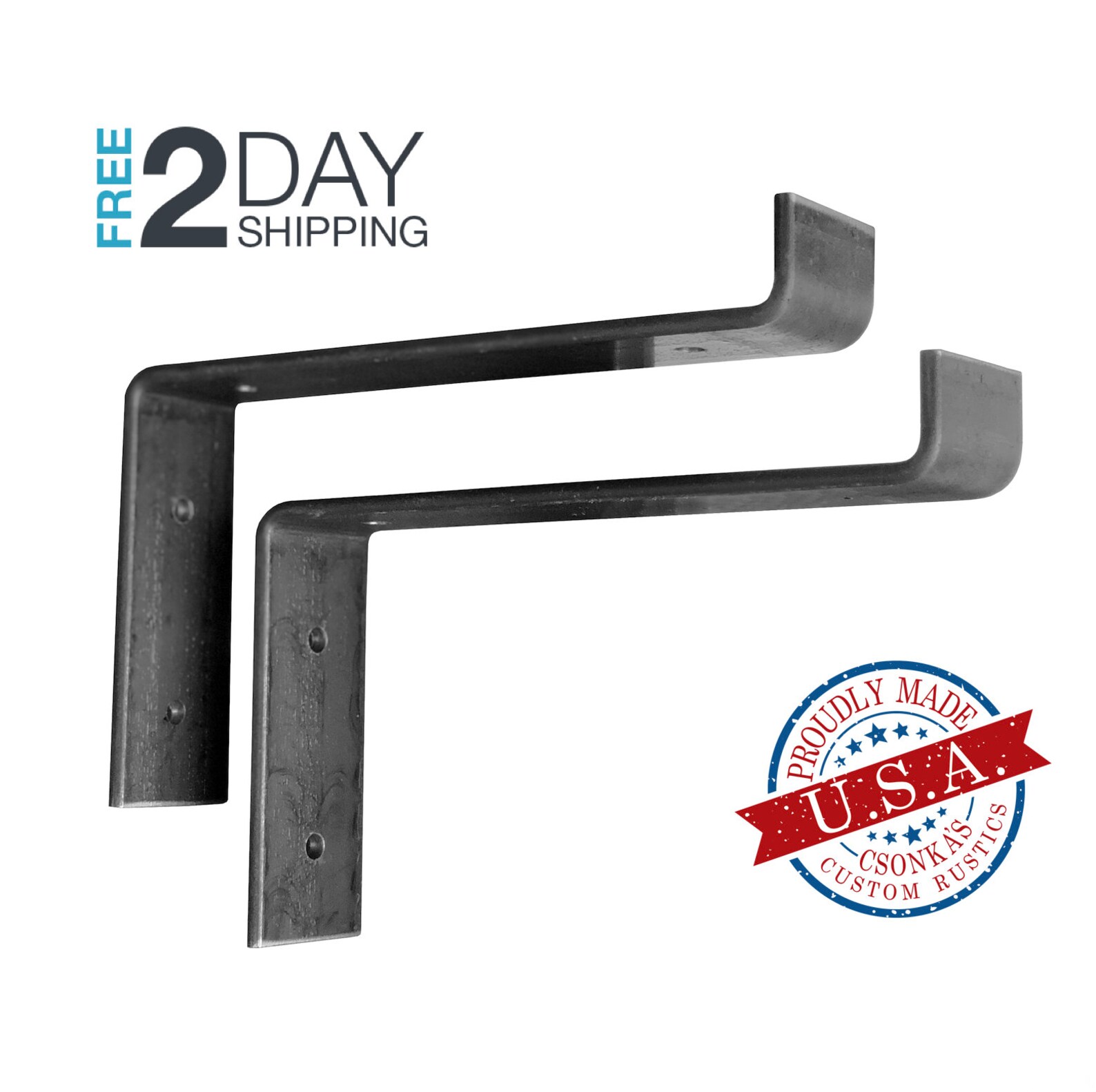 2 Pack 7.25lx4h Lip Shelf Bracket Z Bracket | Etsy