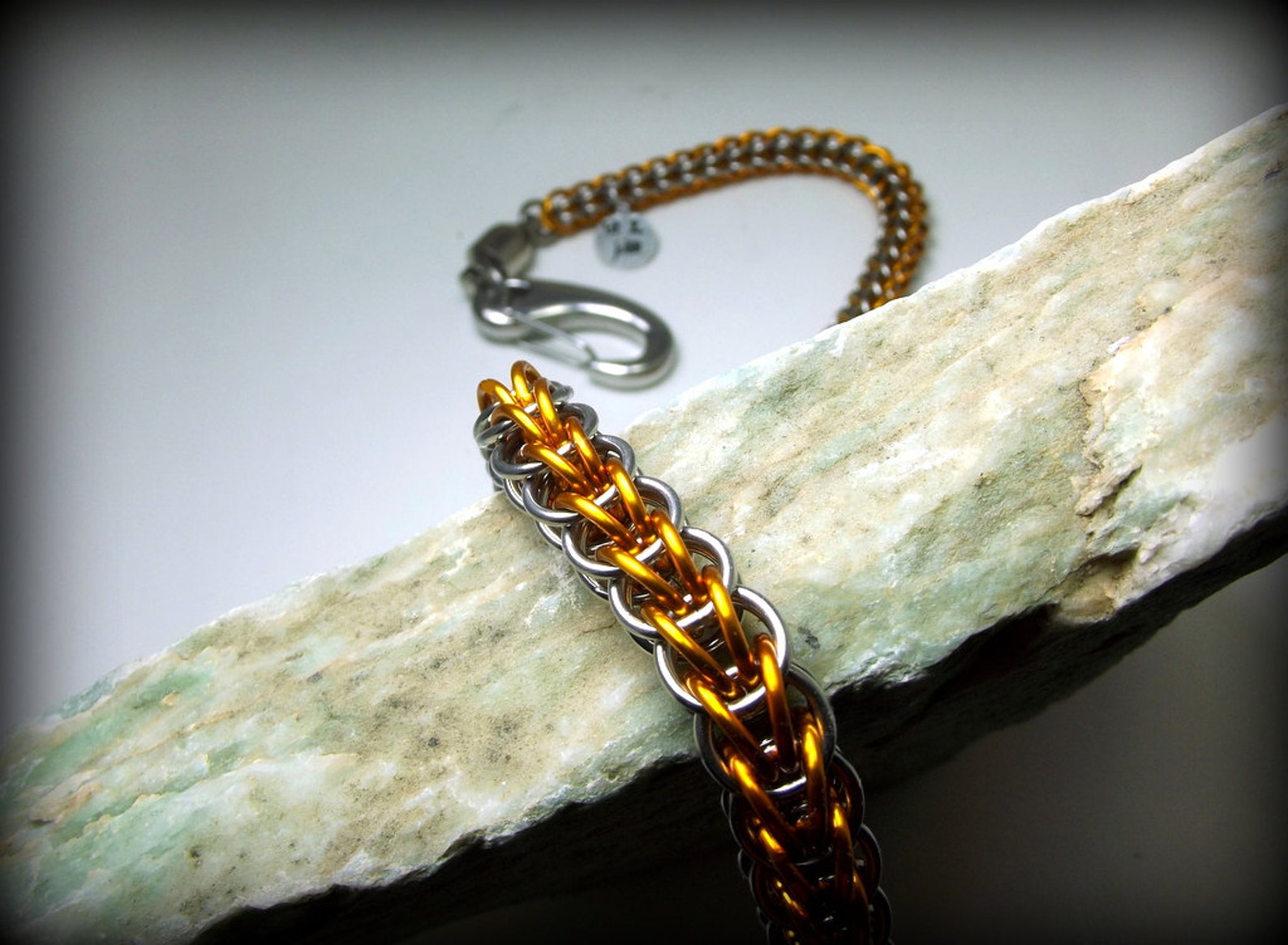 Handmade Chainmail Stainless Steel Wallet Chain With Swivel | Etsy