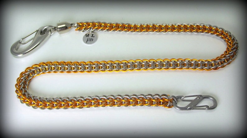Handmade Chainmail Stainless Steel Wallet Chain With Swivel - Etsy