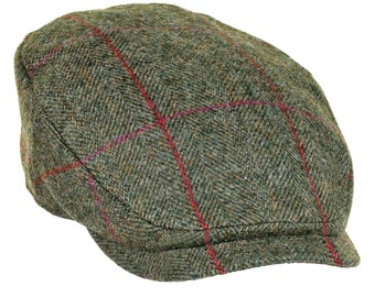 British Wool Tweed Duckbill Cap Duckbill Shape Satin Lining | Etsy