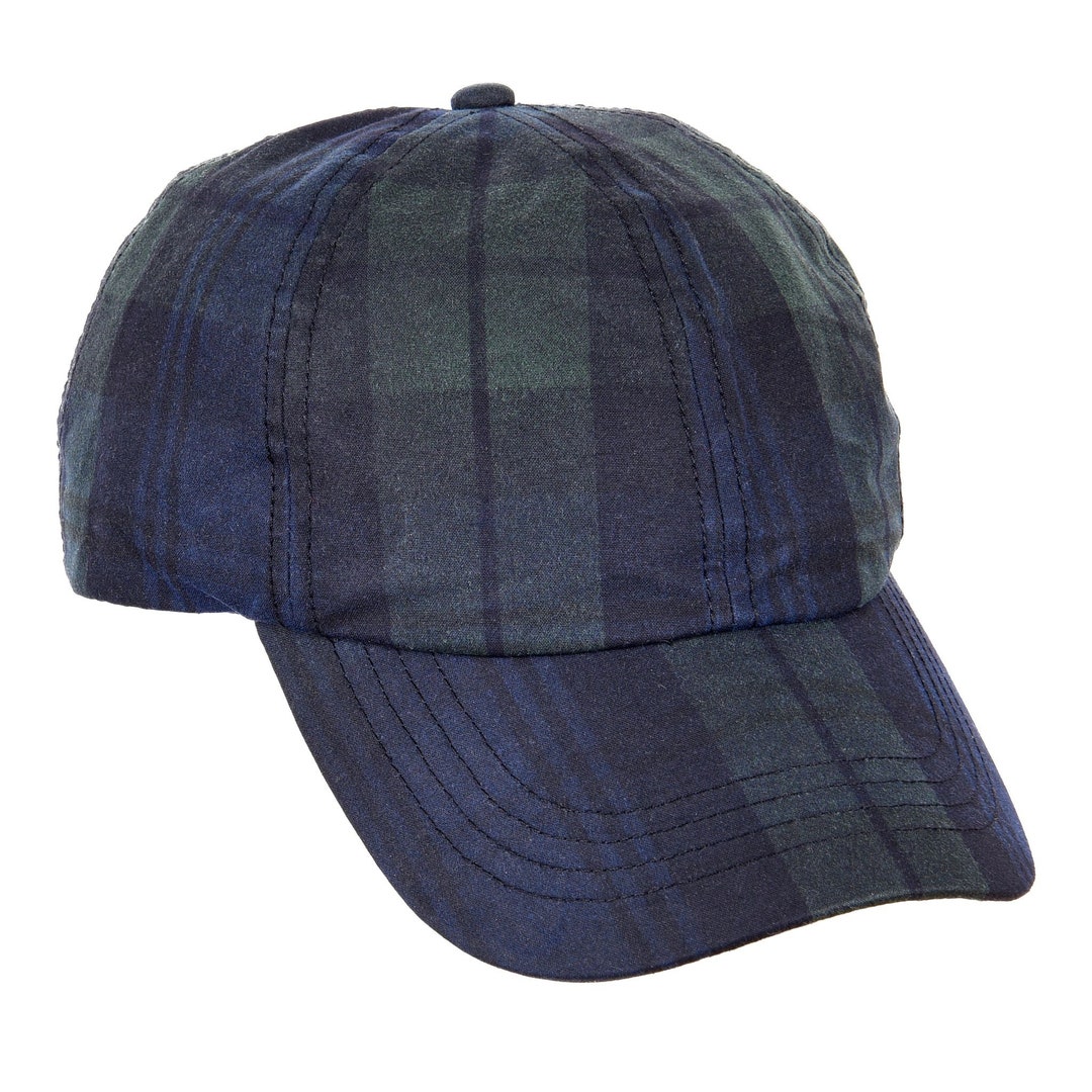 British Waxed Cotton Baseball Cap Quality Tartan Wax Water Resistant ...