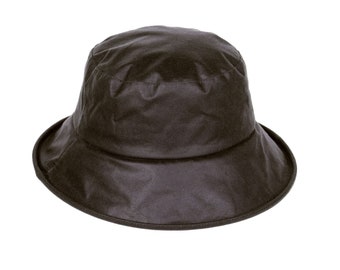 British Waxed Cotton Bucket Hat Compact Water Resistant Check - Etsy