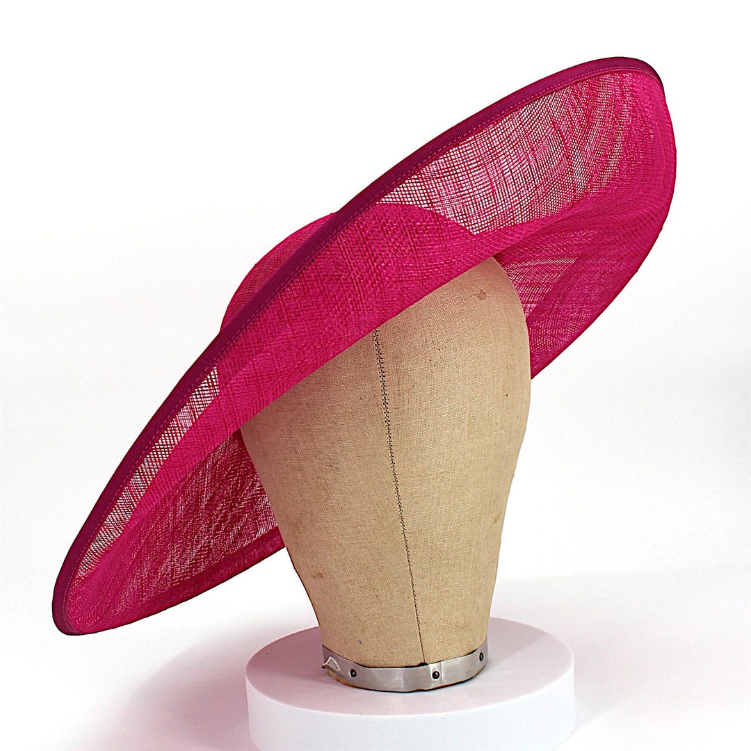 UK Made Sinamay Side Sweep Hat Base 42cm HA102 - Etsy
