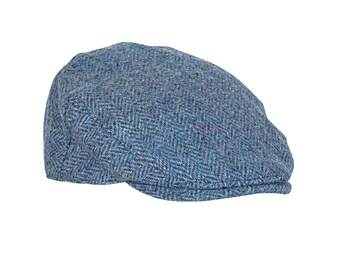 Genuine Harris Tweed Flat Cap Deep Back Satin Lining Classic | Etsy