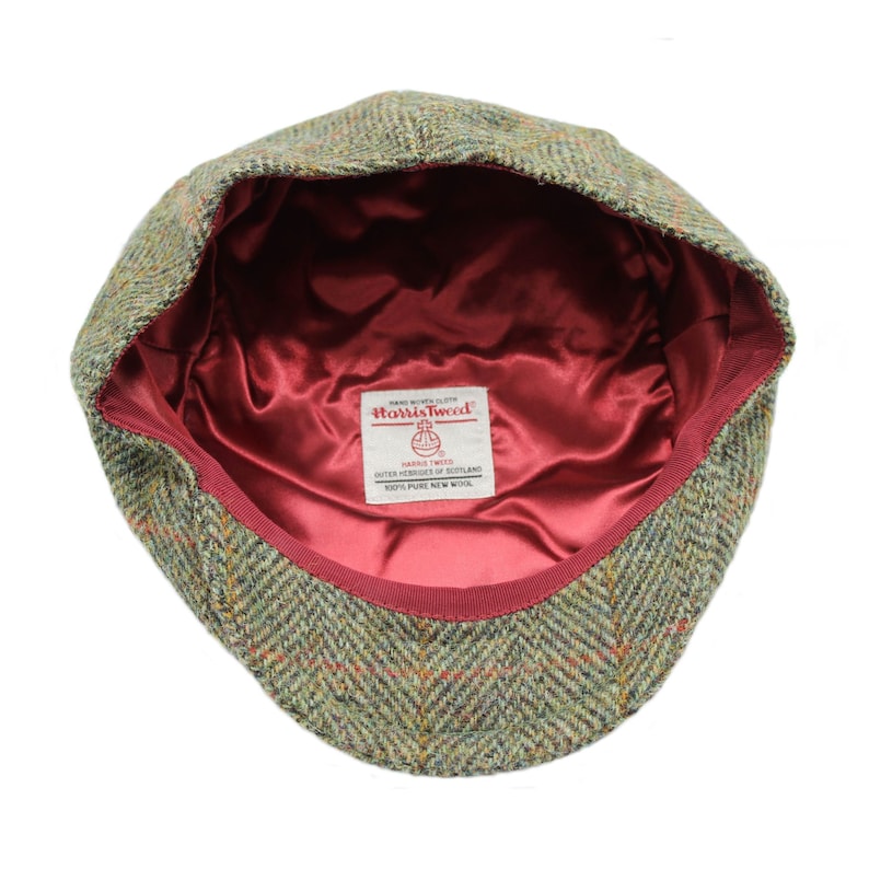 Genuine Harris Tweed Flat Cap Deep Back Satin Lining Classic - Etsy
