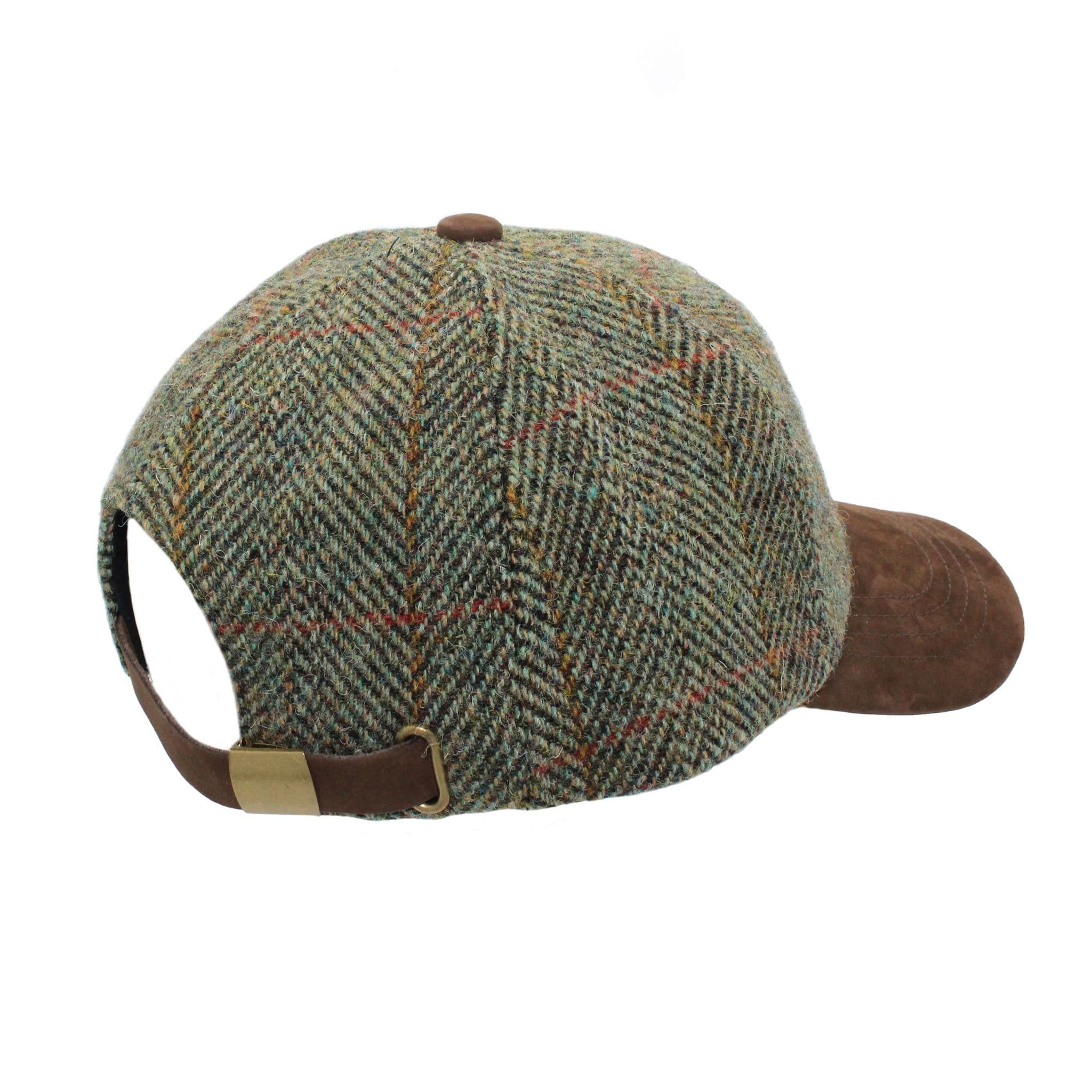 Genuine Harris Tweed Baseball Cap Real Leather Peak Adjustable | Etsy