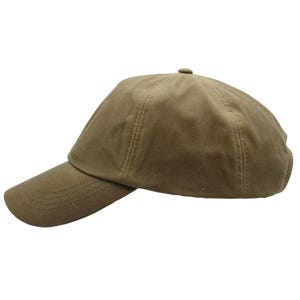 British Waxed Cotton Baseball Cap Adjustable Strap Water Resistant ...