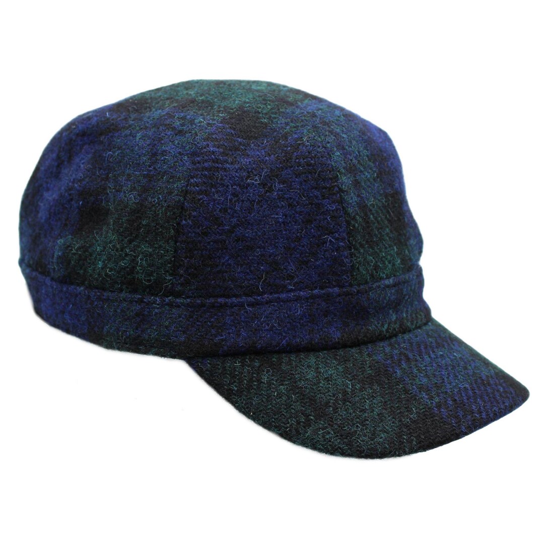 Genuine Harris Tweed Cadet Army Cap Elasticated Back to Fit Most Fully ...