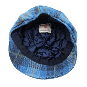 Genuine Harris Tweed 8 Piece Ladies Cap Elasticated Back Quilted Satin ...