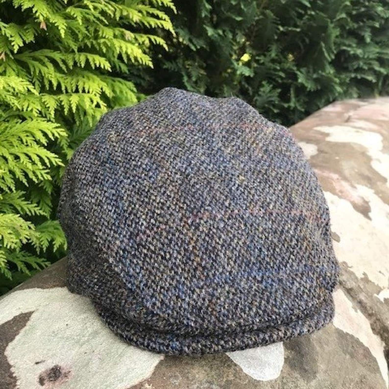 Genuine Harris Tweed Flat Cap Deep Back Satin Lining Classic Style ...