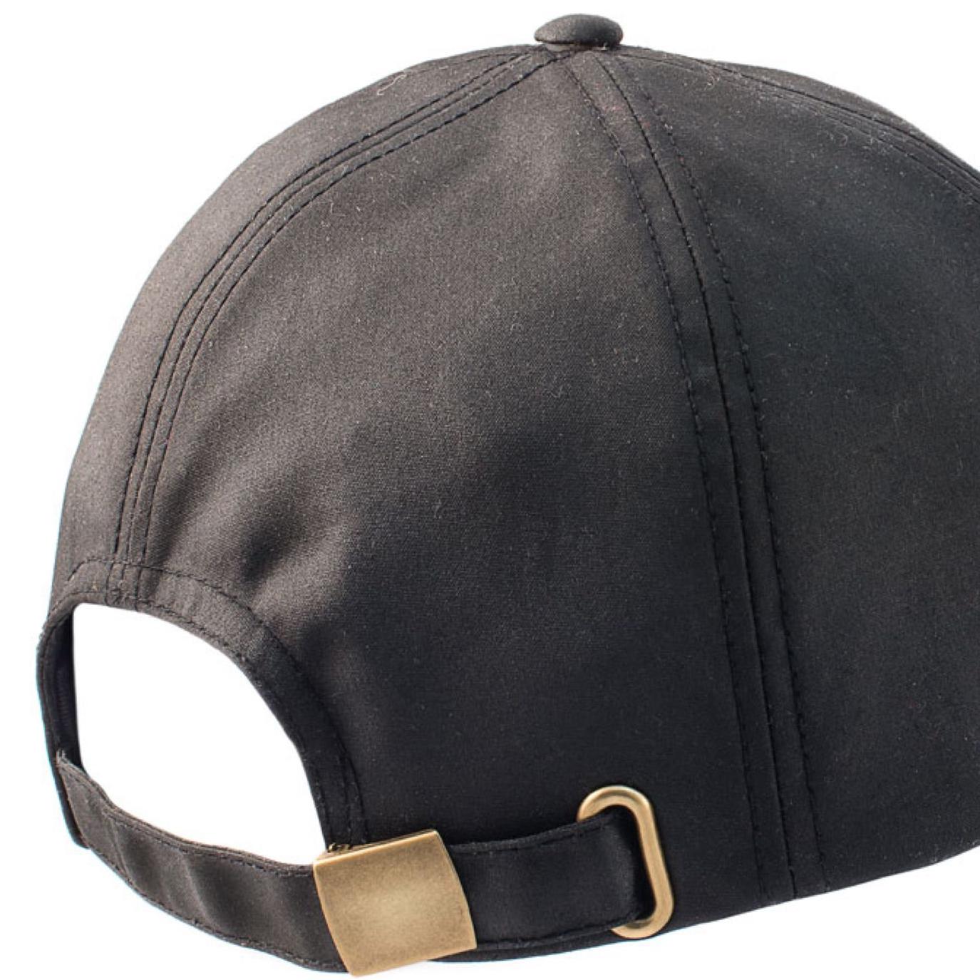 British Waxed Cotton Baseball Cap Adjustable Strap Water Resistant ...