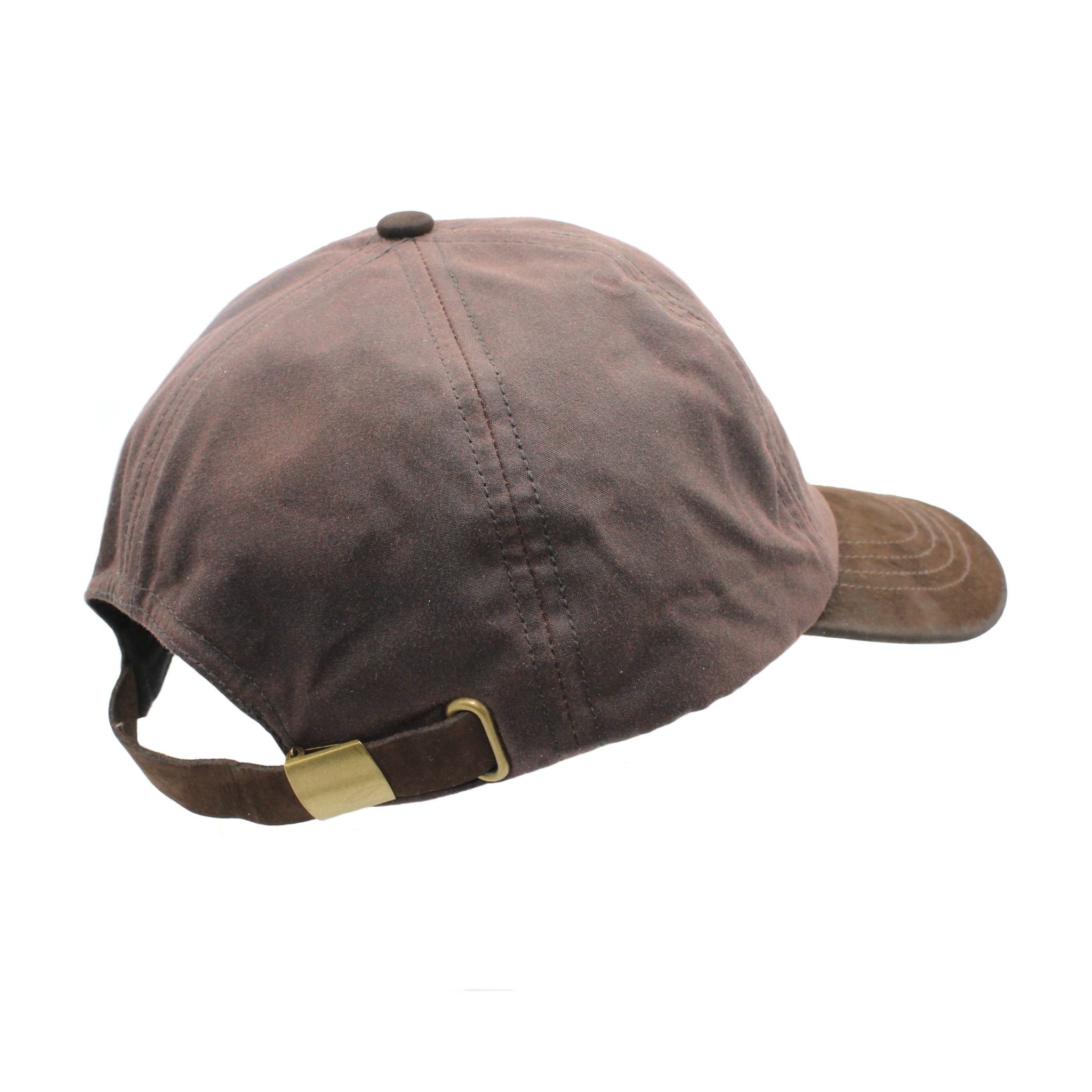 British Waxed Cotton Baseball Cap Genuine Leather Peak - Etsy