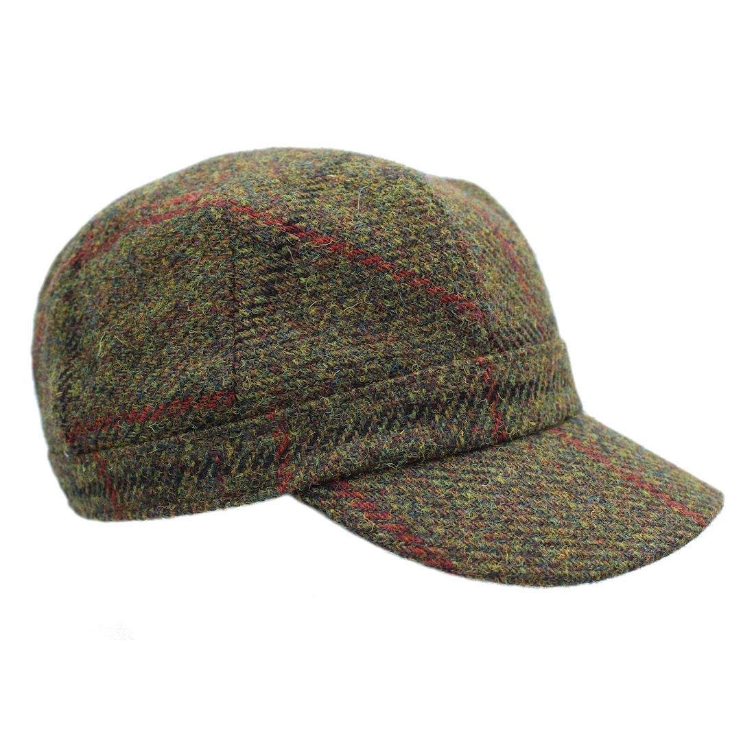 Genuine Harris Tweed Cadet Army Cap Elasticated Back to Fit Most Fully ...