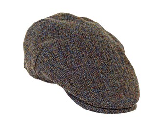 Genuine Harris Tweed Flat Cap Deep Back Satin Lining Classic | Etsy