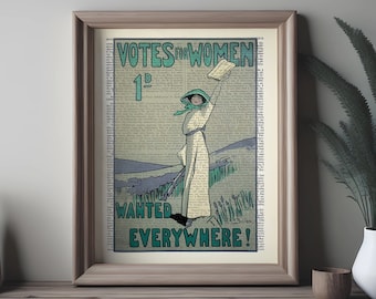 Votes for Women Suffrage Movement 1913 Print Poster - Etsy
