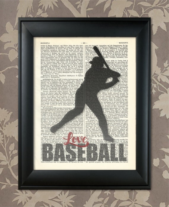 Baseball Print Baseball Art Sporting Art Print Baseball | Etsy
