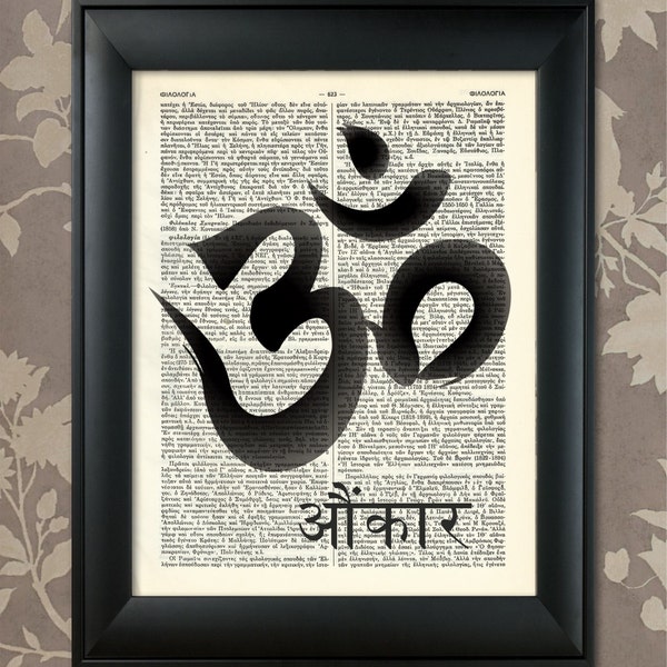 Om Symbol Print - Etsy