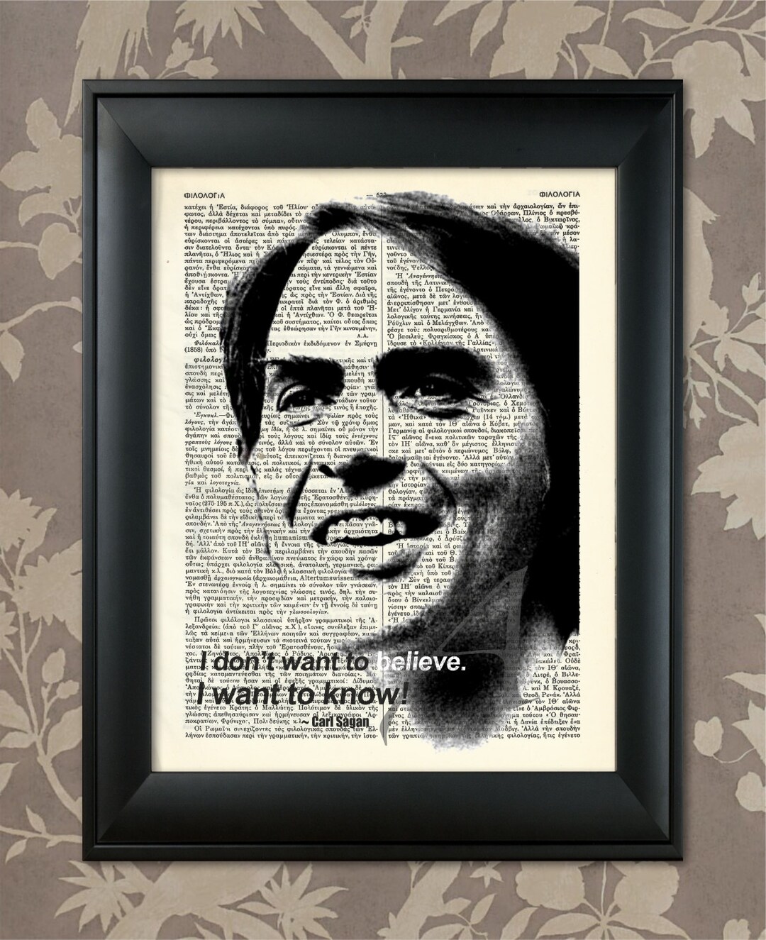 Carl Sagan Print, Carl Sagan Quote, Carl Sagan Poster, Carl Sagan Art ...