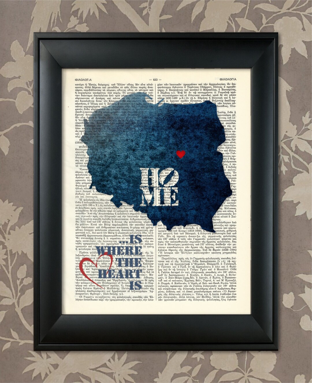 Poland Art Print, Poland Print, Poland Map Art, Poland Wall Art, Poland ...