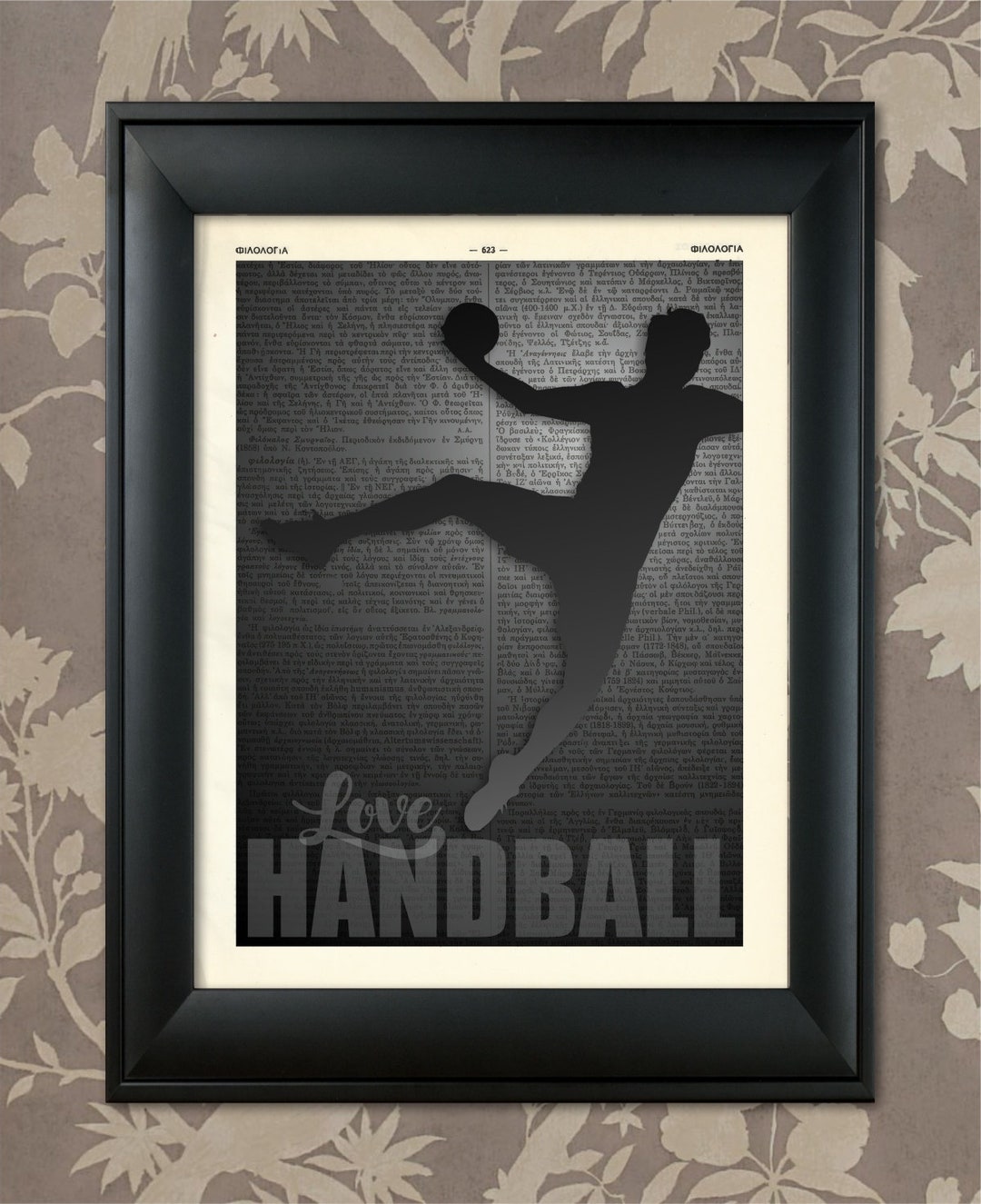 Handball Print, Handball Art, Sporting Art Print, Handball Poster ...
